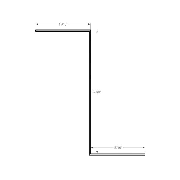 10ft Standing Seam Z-Bar 2" - Ontario Metal Products